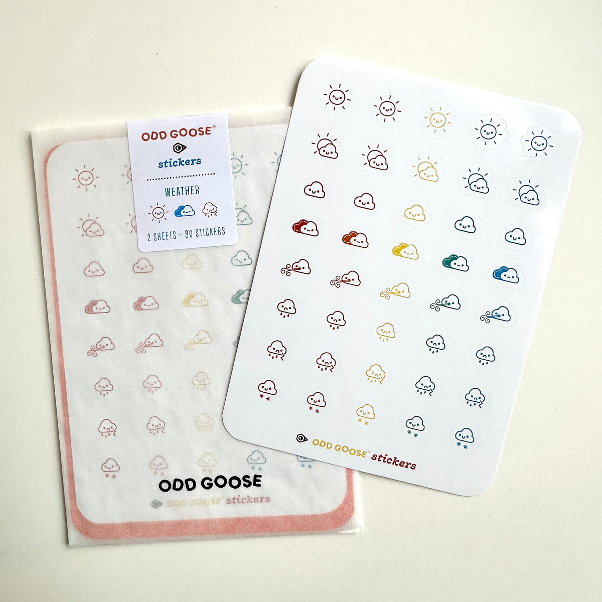 Odd Goose Weather Stickers – Meticulous Ink