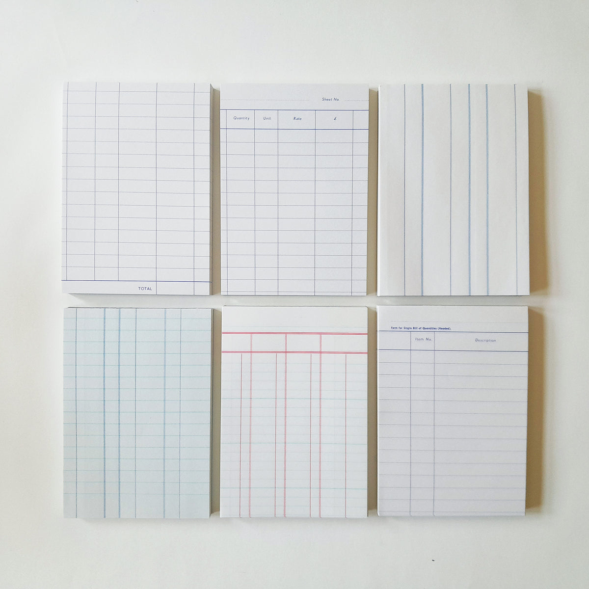 Mini Vintage Accounting Paper Pad – Meticulous Ink