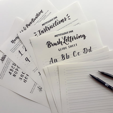 Brush Lettering Kit – Meticulous Ink