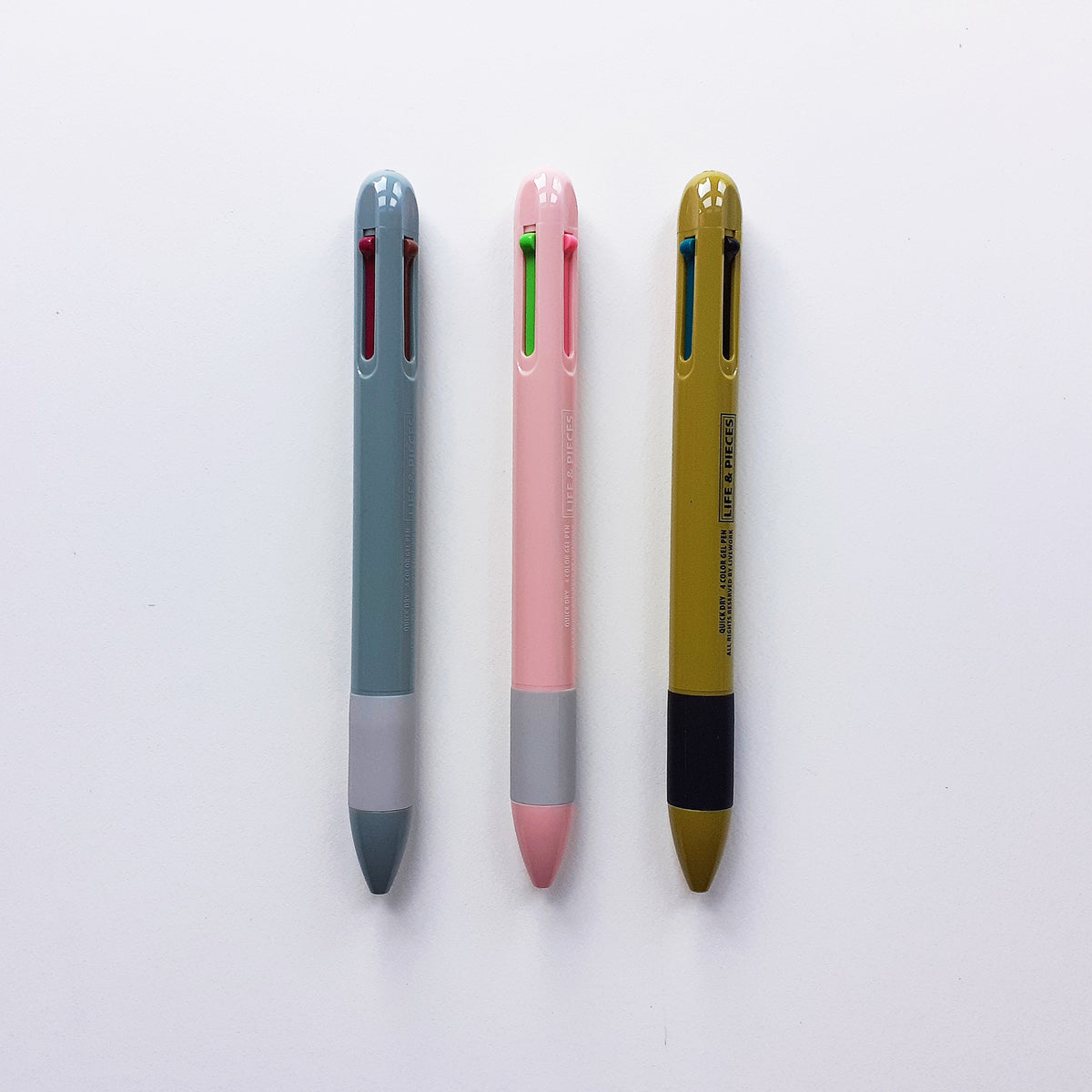 Life & Pieces 4 Colour Gel Pen by Livework – Meticulous Ink