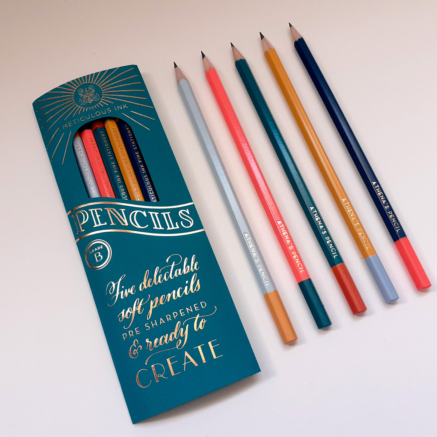 Personalised Meticulous Ink Pencils - 5 Pack